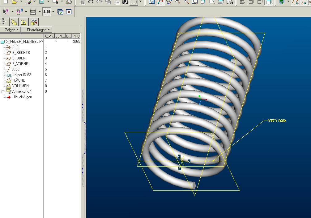 Länge eine Feder (PTC Engineering Solutions/Pro ENGINEER) - Foren auf ...