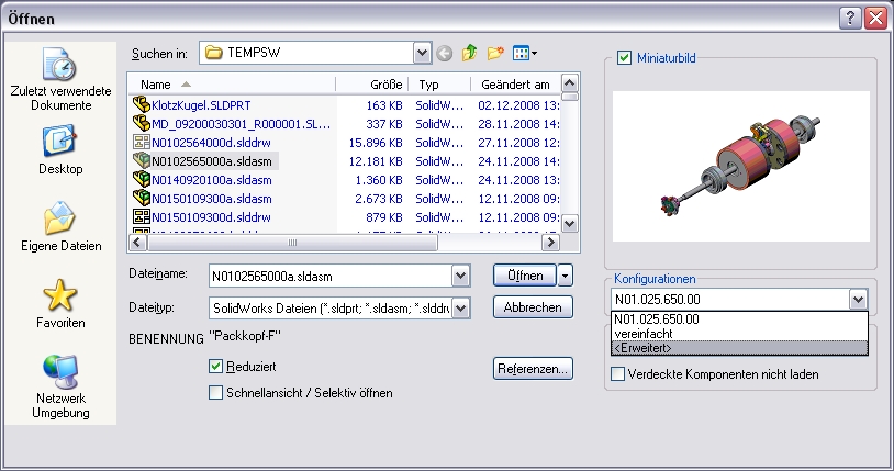 Featurebaum öffnen ohne Geometrie (DS SolidWorks/SolidWorks) - Foren ...