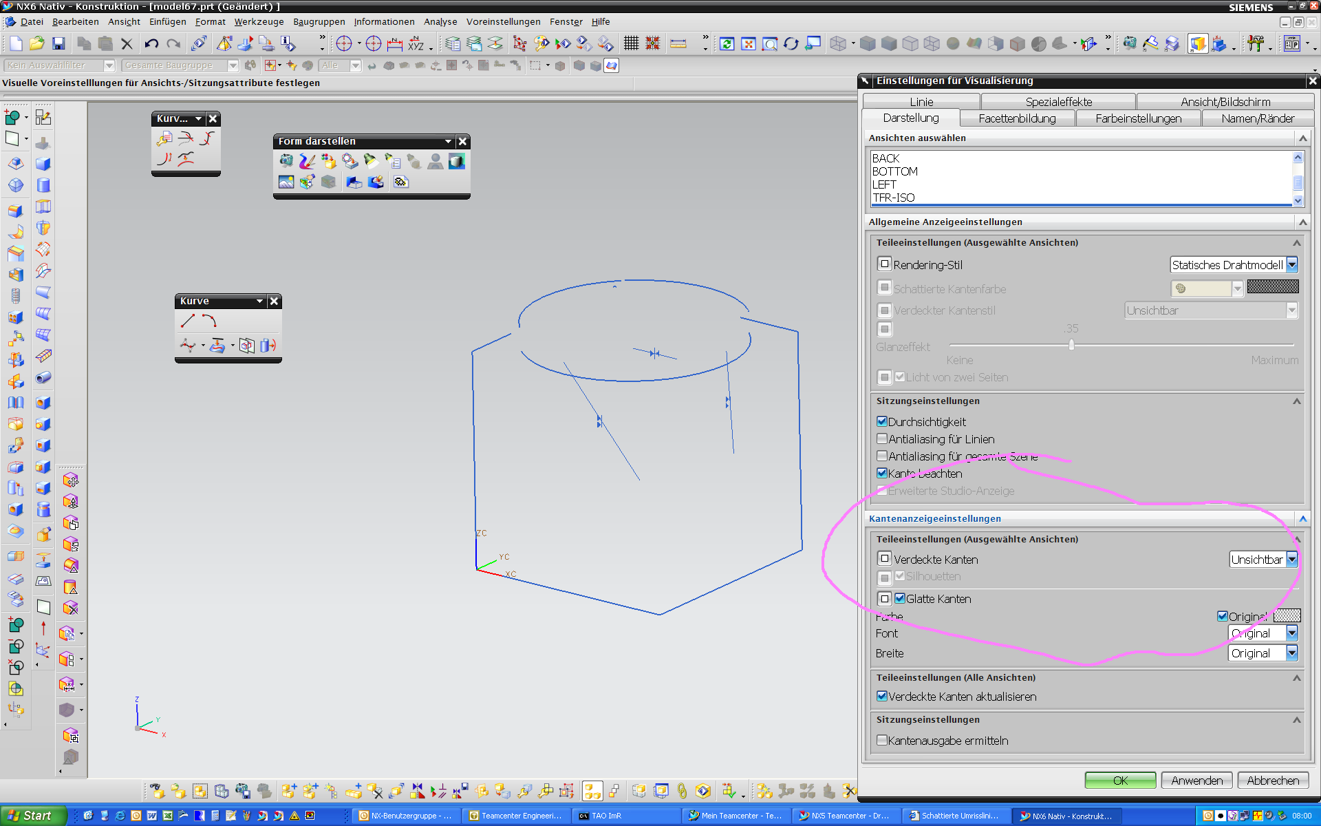 NX5 Drahtmodel ( Siemens Digital Industries Software/NX) - Foren auf CAD.de
