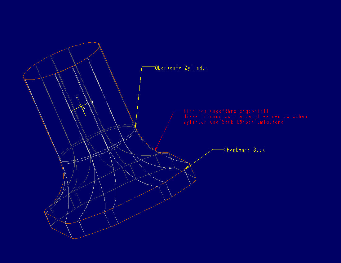 Rundung / Querschnitte verbinden (PTC Engineering Solutions/Pro ...