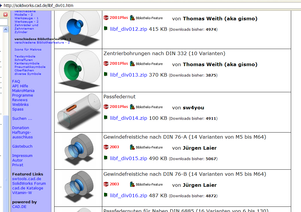 Gewindefreistich DIN76A mit Konfig (DS SolidWorks/SolidWorks) - Foren ...