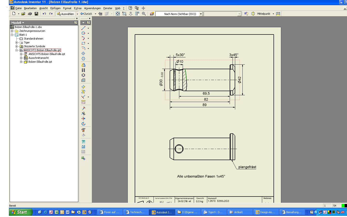 Linienstärke bei Ausschnittansicht (Autodesk/Inventor) - Foren auf CAD.de