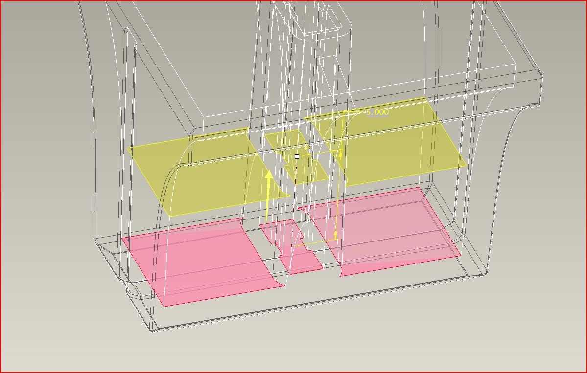 Versatz-KE auf mehrteiliger Fläche (PTC Engineering Solutions/Pro ...